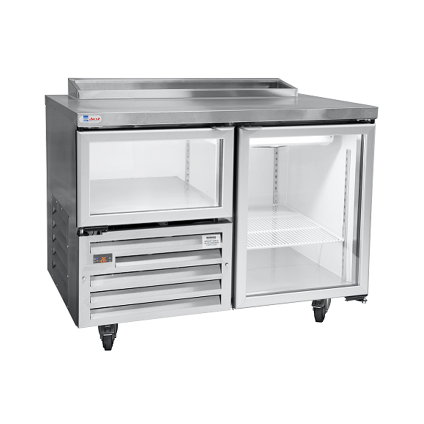 1.5 Glass Door Pizza Top Self-Contained Cabinet 1.5m - Cold Dispensing ...